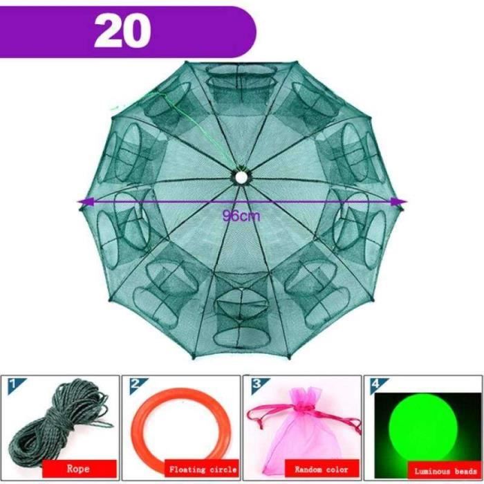 PD18777-FILET DE PECHE.Filet parapluie pliant en résille. panier à ...