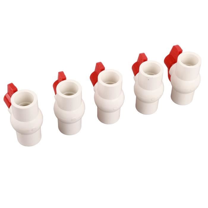 Robinet à bille - ZJCHAO - 25mm - PVC - Poignée en T - Résistant aux ...