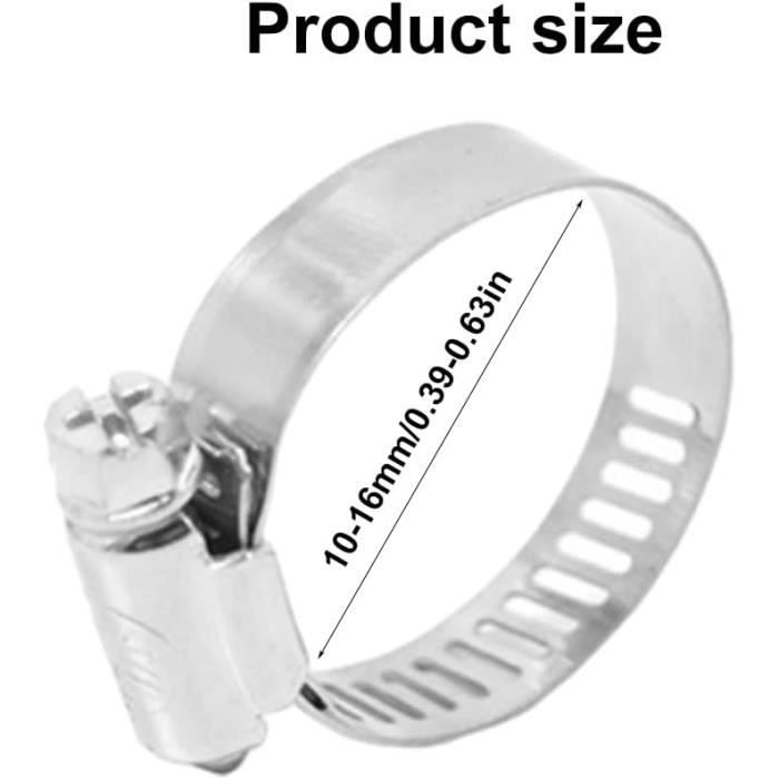 Lot De 20 Colliers De Serrage Professionnels Réglables En Acier ...