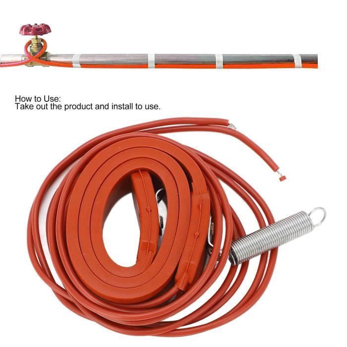 Tbest ruban chauffant Cble chauffant pour tuyau chauffant 15 mm Largeur ...