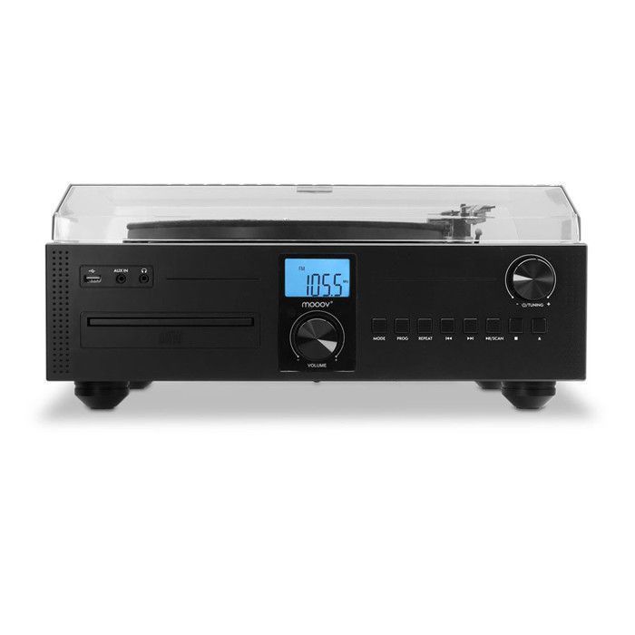 Mooov 477365 Micro-chaîne HiFi, Lecteur CD Radio, Platine Vinyle 33, 45 ...