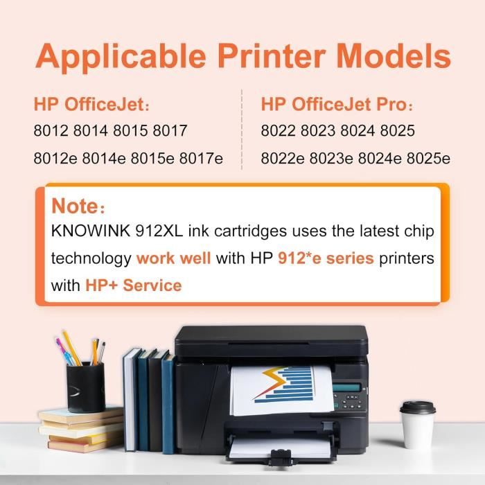 912Xl Encre Compatible Avec Cartouche Hp 912 912Xl 912 Xl Pack De 4 ...