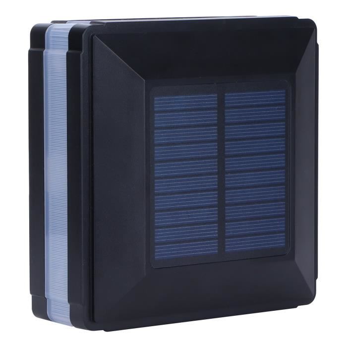 Lampadaire LED à énergie solaire - SONEW - Noir - IP65 Étanche ...
