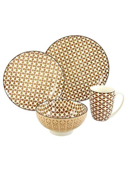 Service complet - service de table Creatable - 20314 - , Mandala Service de table 4 pieces en ...