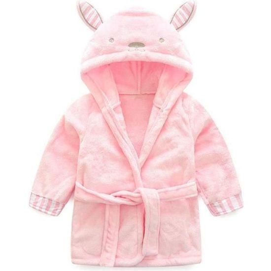 Peignoir de Bain pour Enfant Bébé Garçon,Sortie de Bain À Capuchon ...