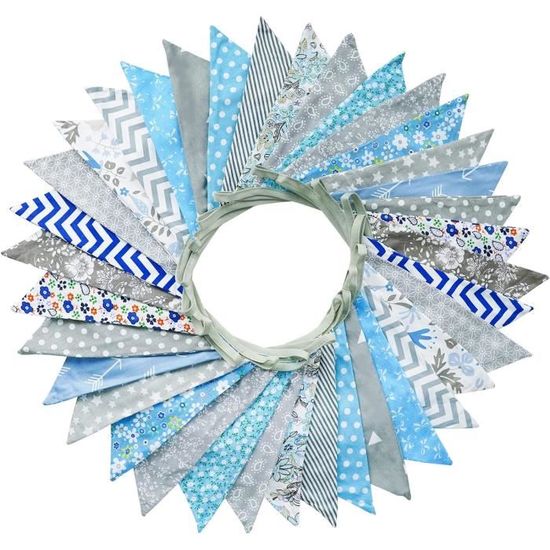 10M Fanions Guirlande De Fanions Fanion De Couleur Drapeaux De Triangle ...