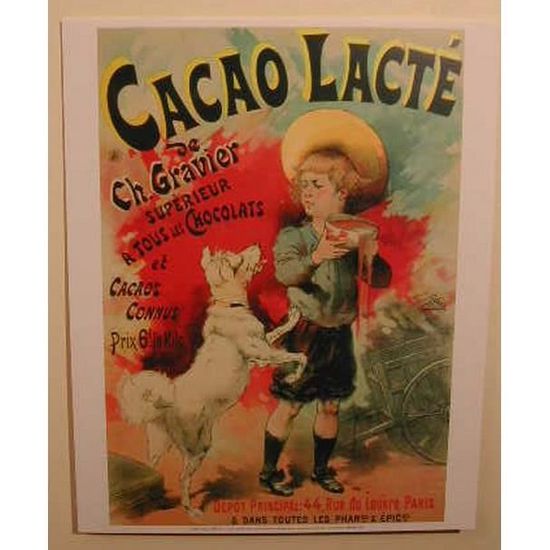 Cacao Lacté - 24x30cm - AFFICHE - POSTER - Cdiscount Maison