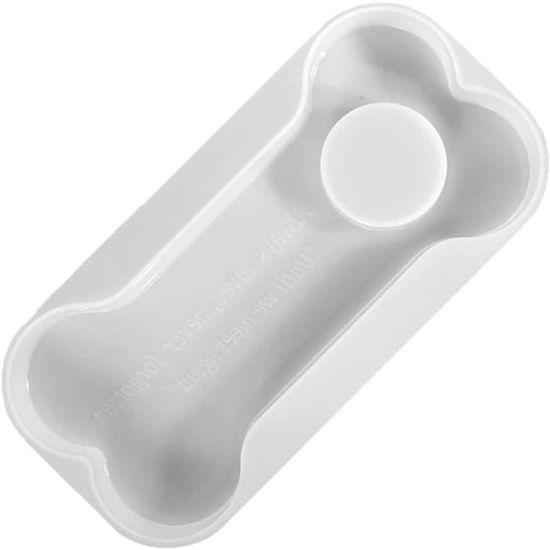 1pc Memorial Bone Pet Tombstone Tombstone Epoxy Résine Moule Dog ...