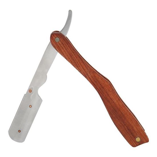 Fdit Rasoir Vintage Rasoir manuel à bord droit antidérapant en bois ...