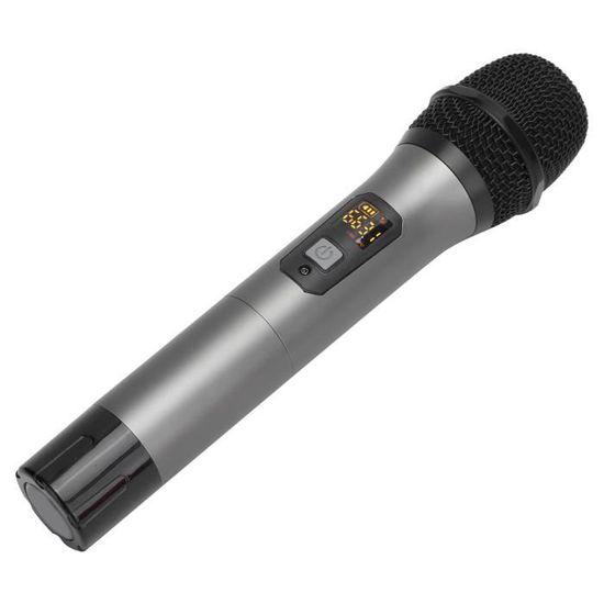 GOTOTOP micro KTV Microphone sans fil UHF USB à double canal pour ...