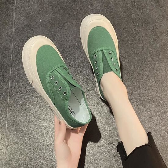 Baskets femme REMYCOO - Grosse tête - Toile - Semelles épaisses - À ...