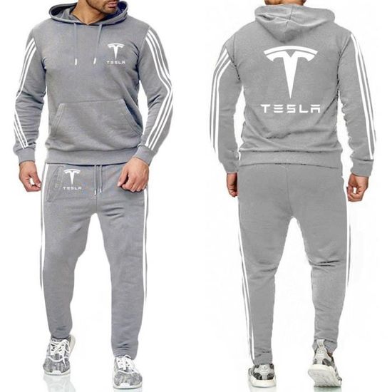 DCFF-2 Sweat à capuche pour homme, 2 pièces, décontracté, couleur unie ...