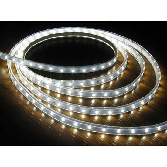 Ruban LED Blanc 120 LED/m 7,2W/m (Blanc Froid (6000K) - 5m) - Cdiscount ...