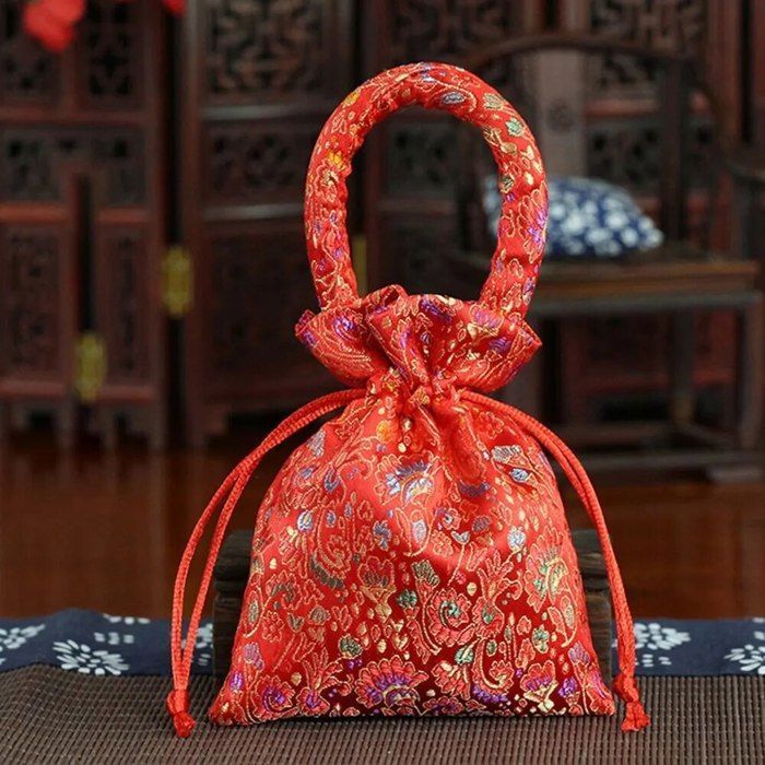 Sac à dos,Sacs à Bonbons de Style Chinois,Emballage Cadeau de Mariage ...