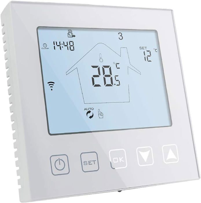 Thermostat Connect WiFi Chaudiere GazChauffage au Sol Eau 220V 3A Alexa Google Assistant ...