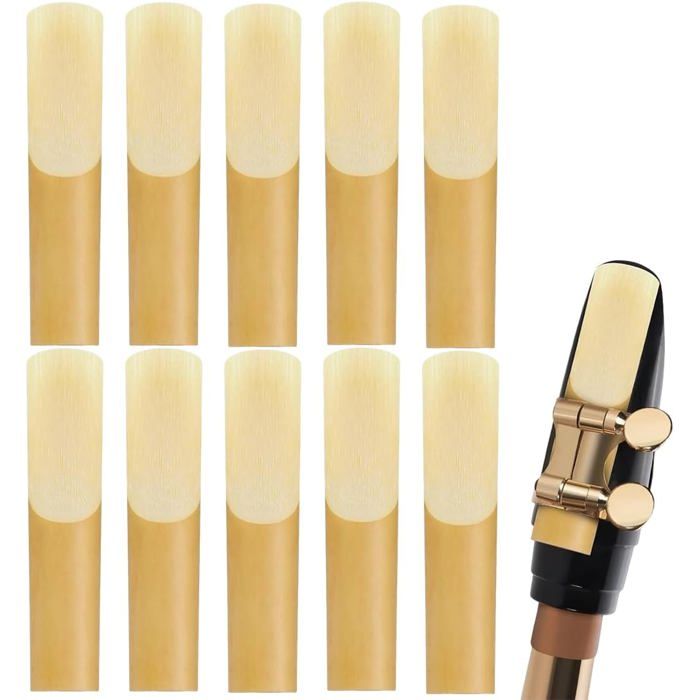 10 Pièces Anches Professionnelles pour saxophone alto, résistance 2,5 ...