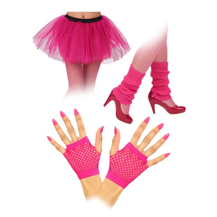 Kit Accessoire rose fluo années 80 adultes - Cdiscount Jeux - Jouets