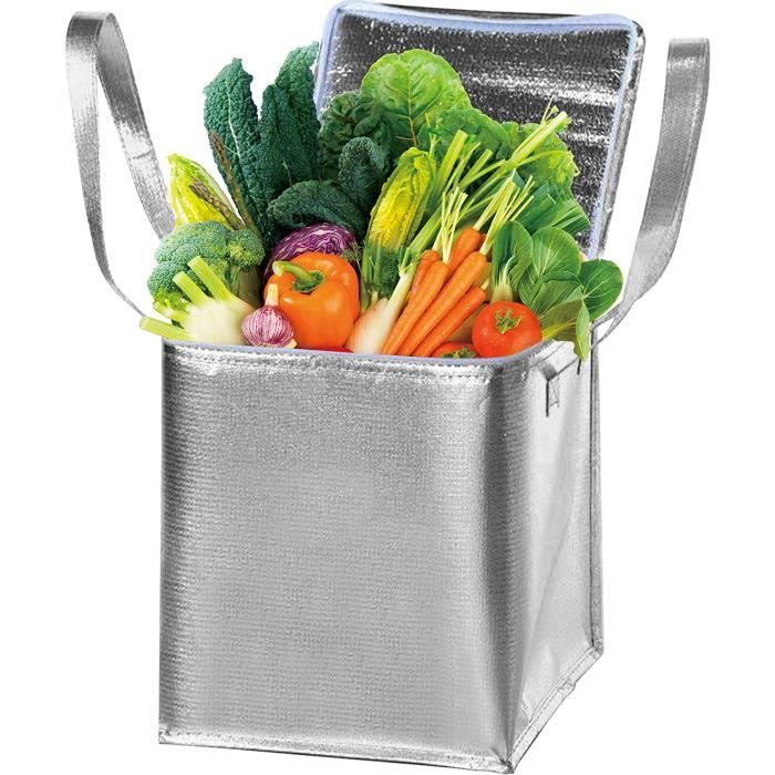 Sac Isotherme Courses Grand Glaciere Souple Isotherme 30L, Portable Etanche Sac Picnic, Pliable ...