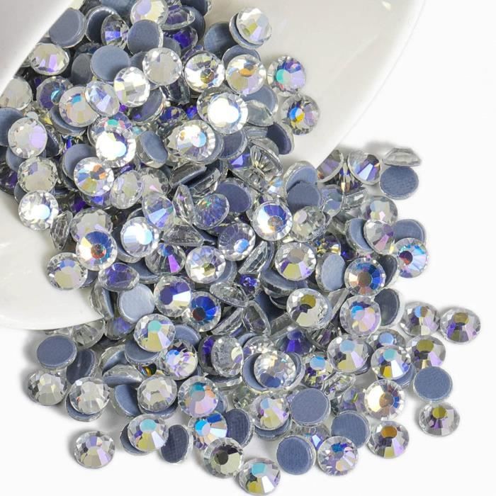 Hotfix Strass, 1440Pcs Dos Plat Cristal Strass Artisanat Vêtements Bricolage Décoration, Ciel ...