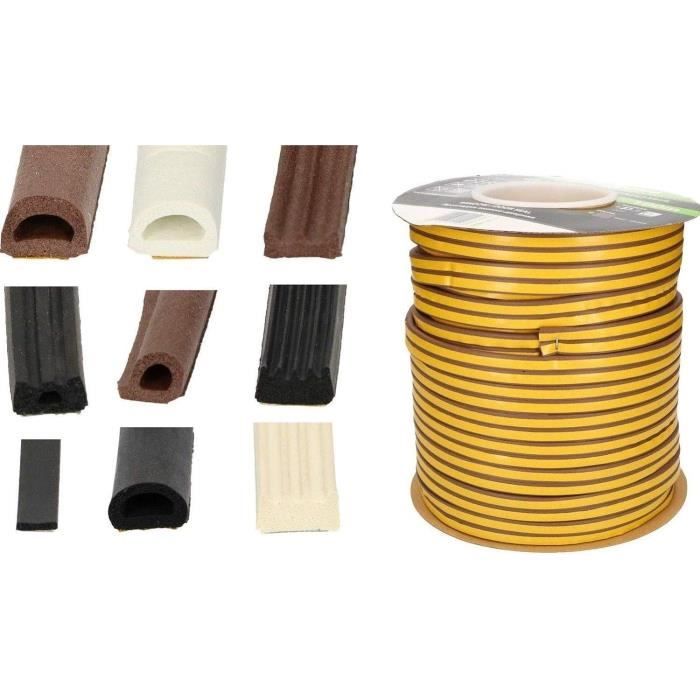 Joint d'étanchéité en caoutchouc pour portes et fenêtres P 9 x 5,5 mm ...