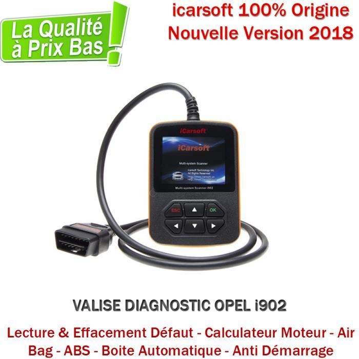 VALISE DIAGNOSTIC ICARSOFT OPEL I902 - Cdiscount Auto