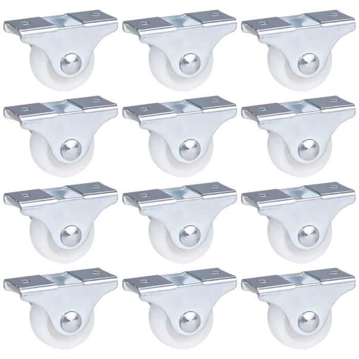 Lot de 12 Petite Roulettes pour Meubles Roulettes 25 mm Petites ...