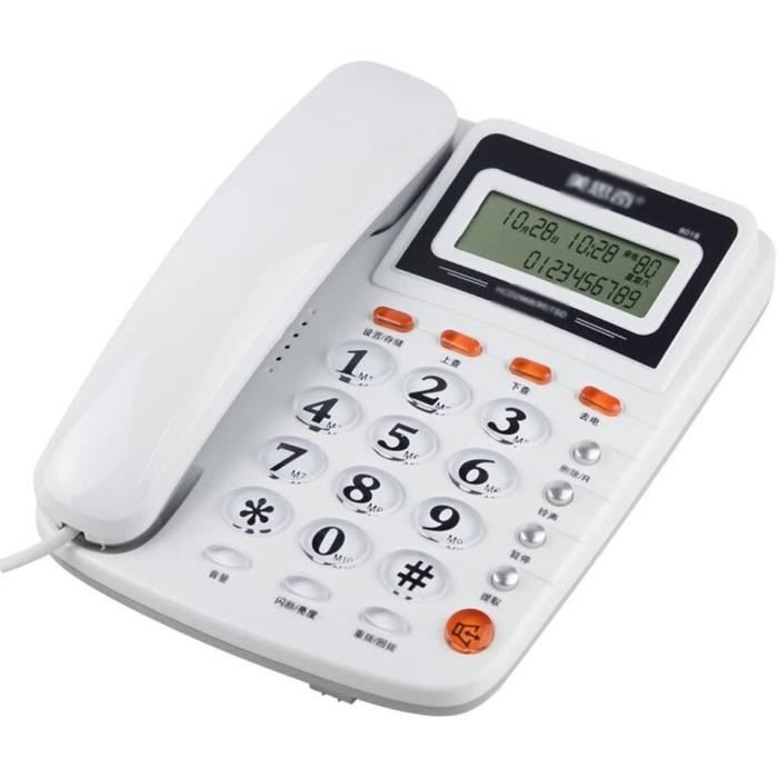 Téléphone fixe à la maison d'affaires fixe landline214 * 207 * 70mm ...