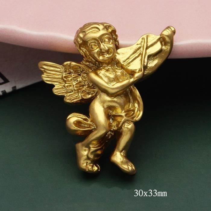Statue deco,Mini cupidon Angel DIY,Cabochon en résine pour boucles d ...