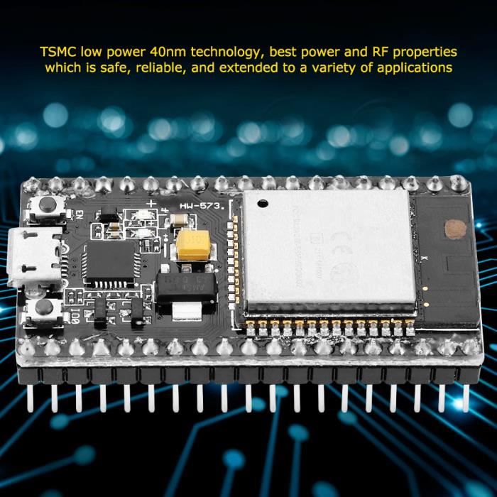 Carte Wifi + Bluetooth Carte De Développement Esp-32, Wifi 2.4Ghz ...