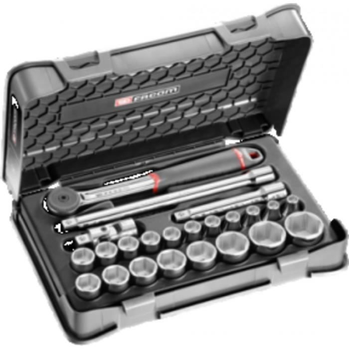 Coffret de douilles - Facom - S.161-3P6PB - 23 pièces - 1/2 - 6 pans métriques - Cdiscount Auto