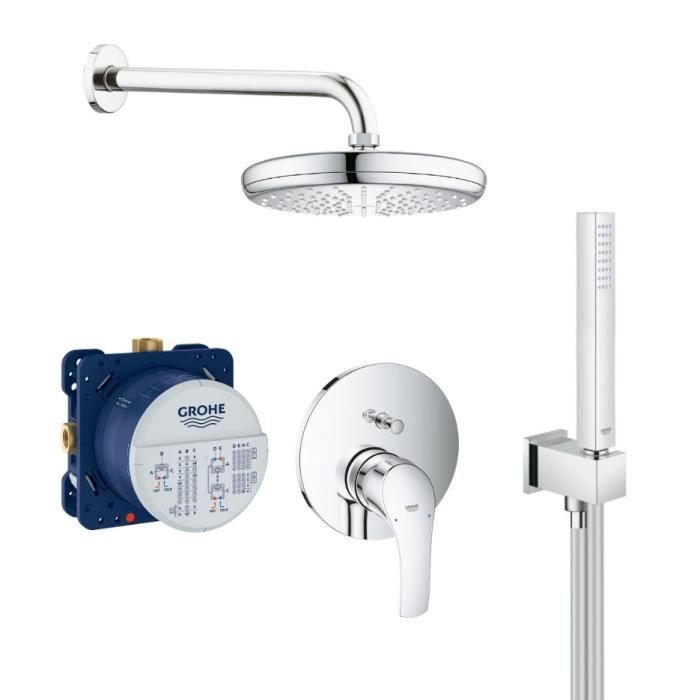 Grohe Eurosmart Set de douche tout en 1 avec douche de tête 21cm ...