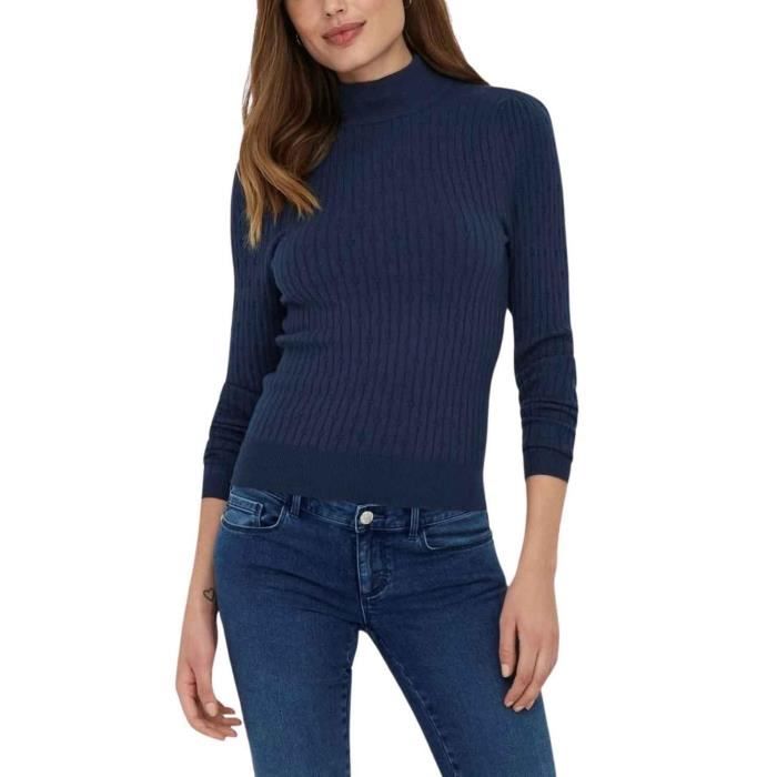 Pull Only Willa Bleu Marine pour Femme Blue - Cdiscount Prêt-à-Porter