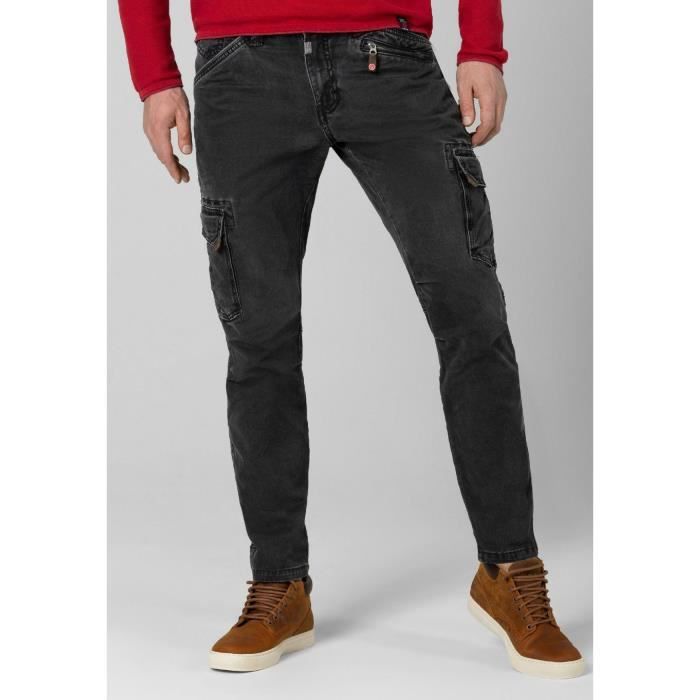Pantalon en jean slim fit stretch pour homme TIMEZONE - BenTZ - Noir ...