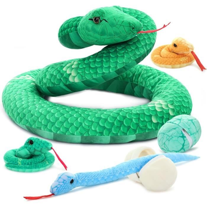 Serpent Peluche Géante Xxl 140 Cm Avec Bébés Dans Le Ventre, Grande ...