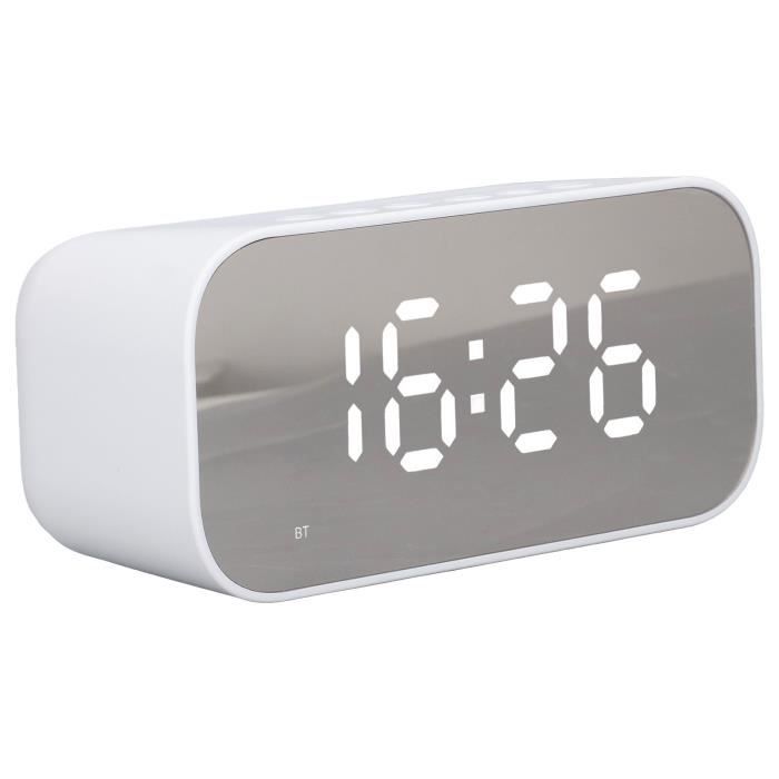 Shipenophy Radio-réveil LED Radio-réveil Portable, double alarme, FM ...