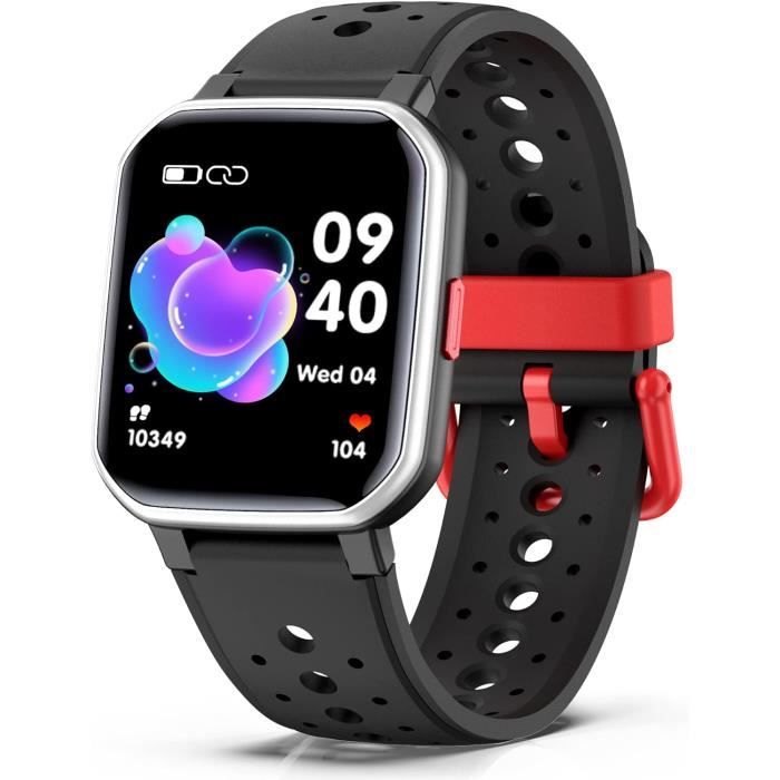Montre Connectée Intelligente Enfant Fille Garçon, 5 Jeux Smartwatch ...