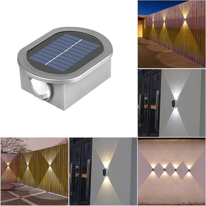 Lampe Solaire Exterieur Appliques Murales Solaires D'Extérieur, Éclairage Extérieur Solaire For ...