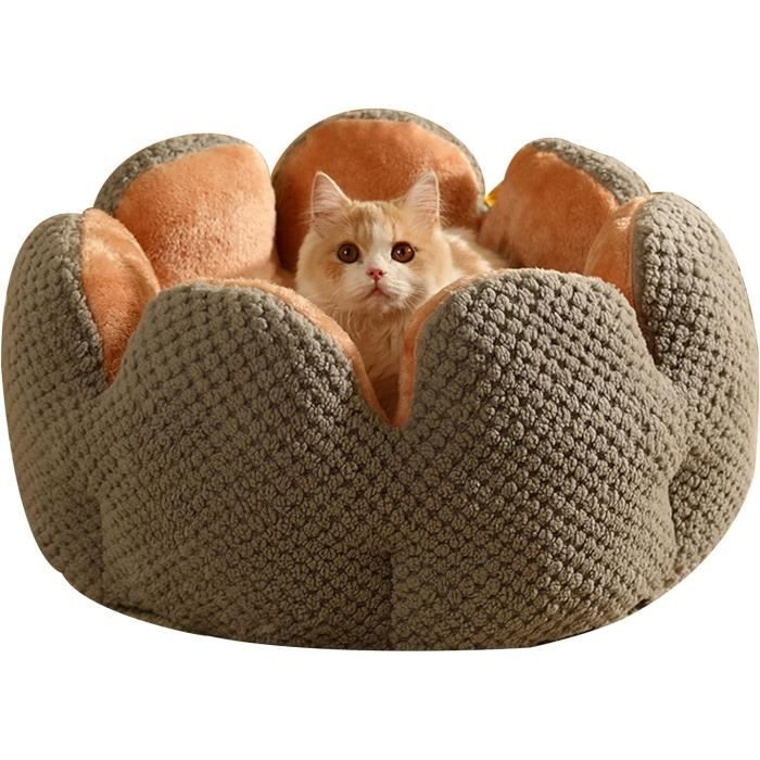 Lit pour Chat Lit pour Chien Lit pour Chat Lavable, Forme pétale de ...