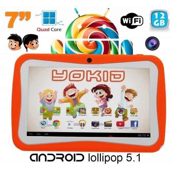 Tablette Tactile 7' Jouet Numérique Enfant Android Lolipop Quad Core ...