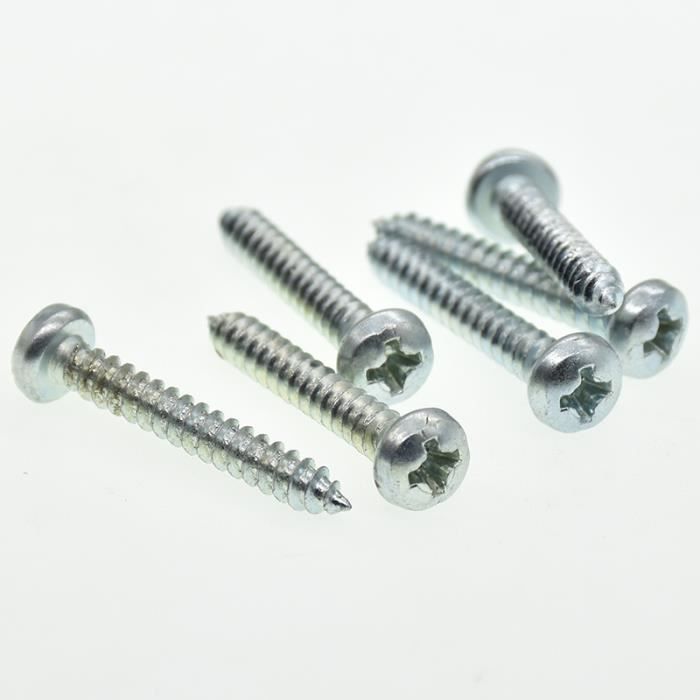 M3.9-13mm(50pcs) -Tête de ferme encastrée en croix, vis autotaraudeuse ZU en acier au carbone M2 ...