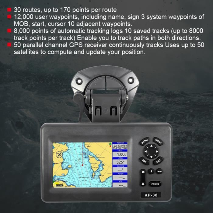 Traceur marin GPS - GAROSA - Modèle étanche 5 pouces - 8000 points de ...