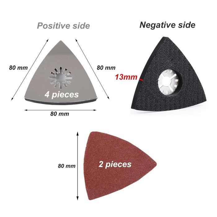 4 Pièces Accessoire De Ponçage Pour Plaque De Ponçage De Fixation ...