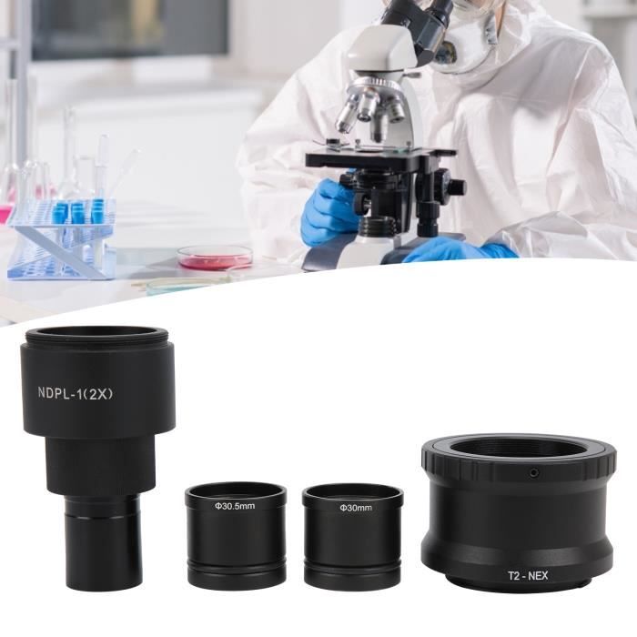 Tbest objectif de caméra de microscope T2‑NEX+NDPL‑1(2X) Kit d ...