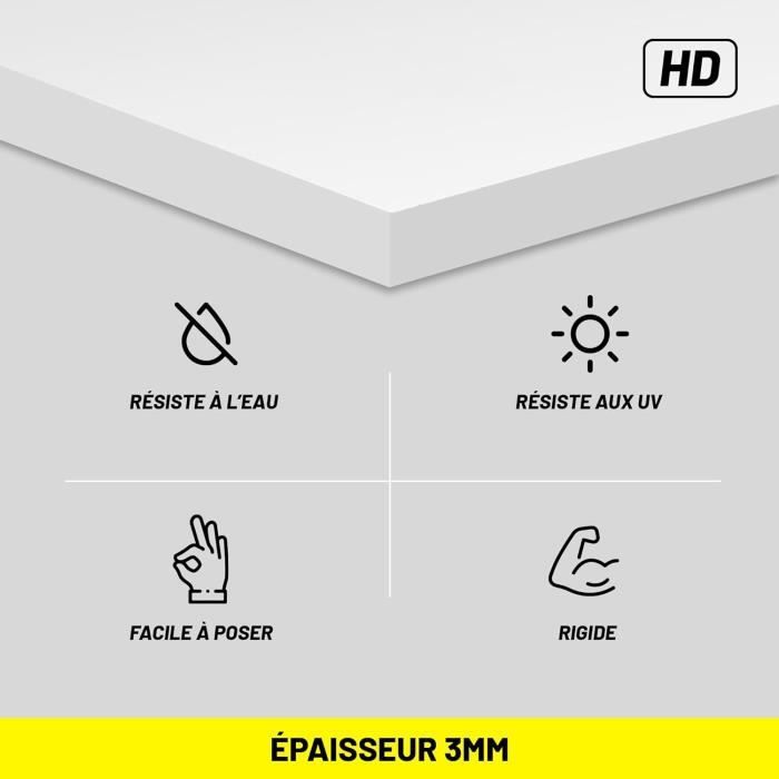 Tableau Marble - 3 Tableaux Pvc 3Mm Rigide Prêt À Accrocher ...