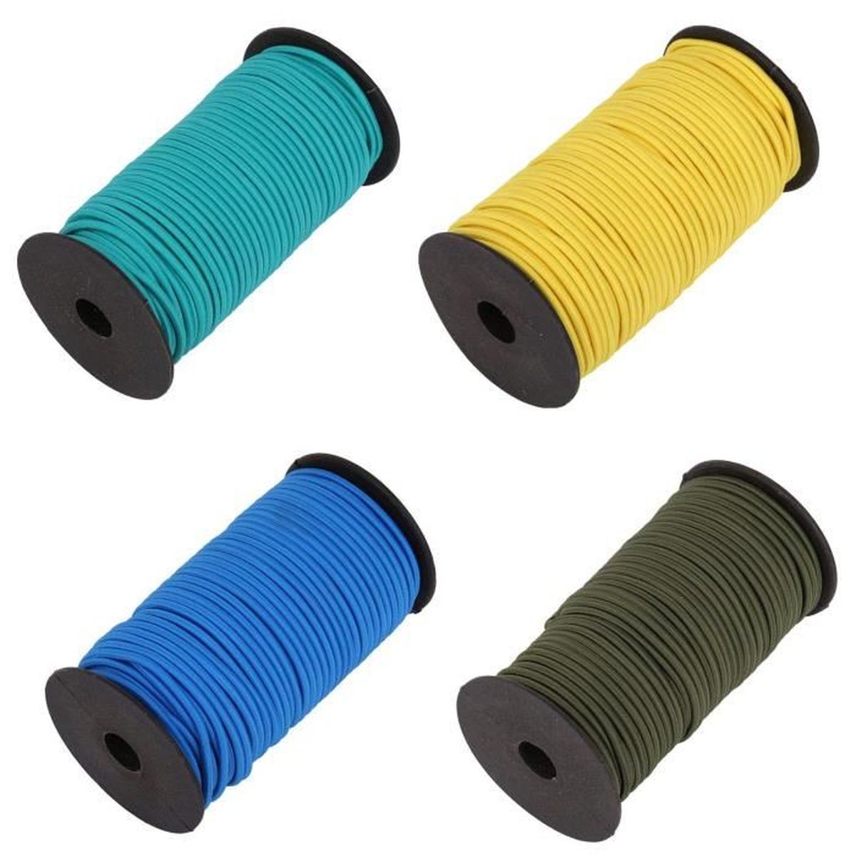 Corde élastique de 4 mm de large, sangle extensible de 200 mètres ...