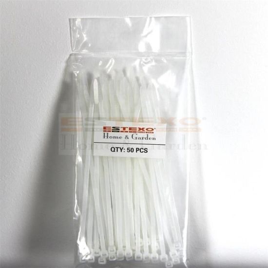 Clips de fixation pour brise vue en polyamide - ESTEXO - Blanc - 3,6 x ...