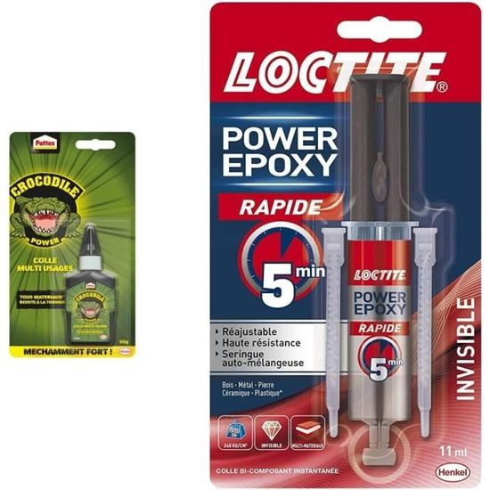 Crocodile Power Colle Multi-Usages, Colle Transparente Pour Toutes ...