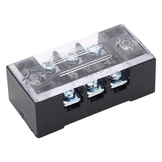 Bornier - GOTOTOP - Double rangée M3 - 15A 600V - Couvercle anti ...