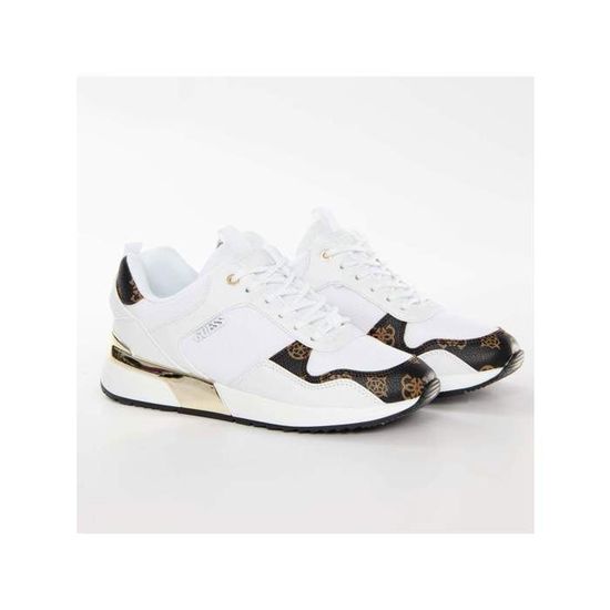 Baskets Guess Metz Blanc - Cdiscount Chaussures