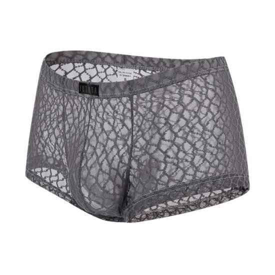 Boxer-shorty en dentelle pour homme - Gray[D40327] - Sous-vêtement ...